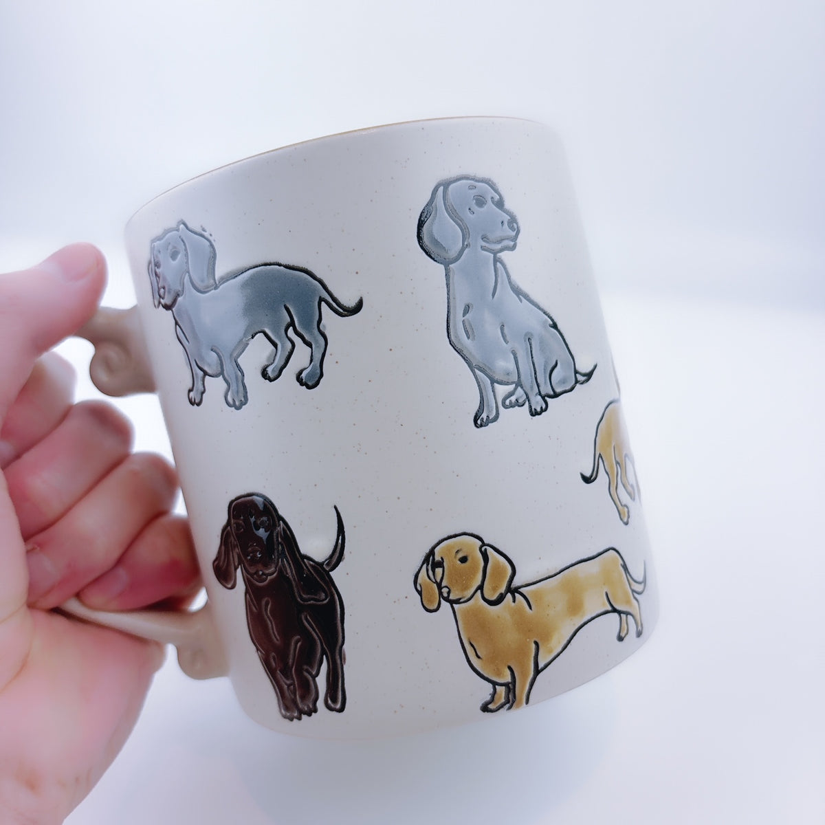 Spectrum Designz Dachshund Dog Cream Coffee Mug Tea Cup 21 oz – Pit-a ...