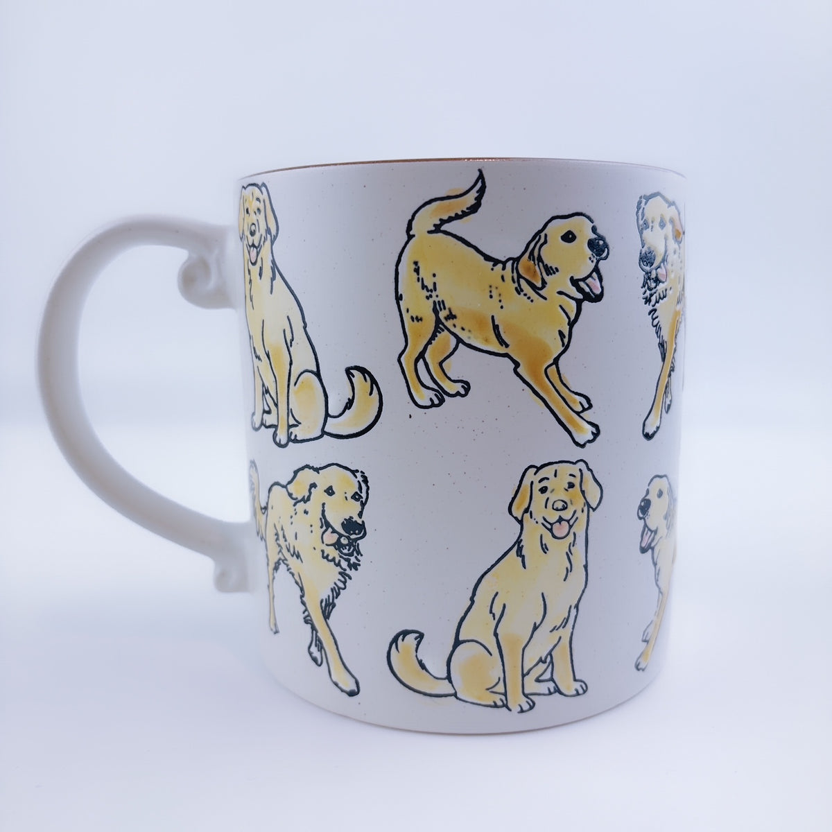 Spectrum Designz Golden Retriever Dog Cream Coffee Mug Tea Cup 21 oz ...