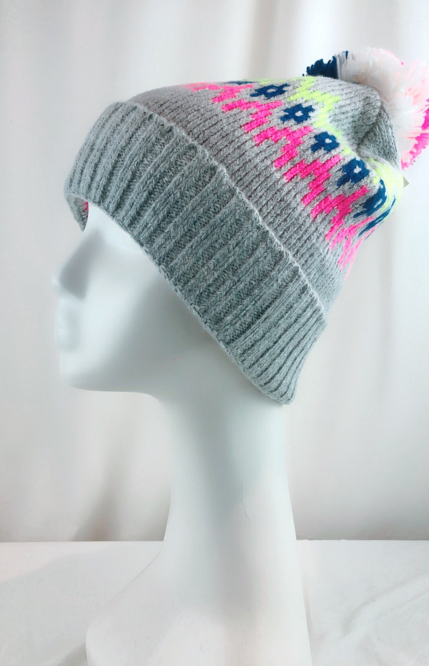 AEROPOSTALE NEON FAIR ISLE BEANIE HAT – Pit-a-Pats.com
