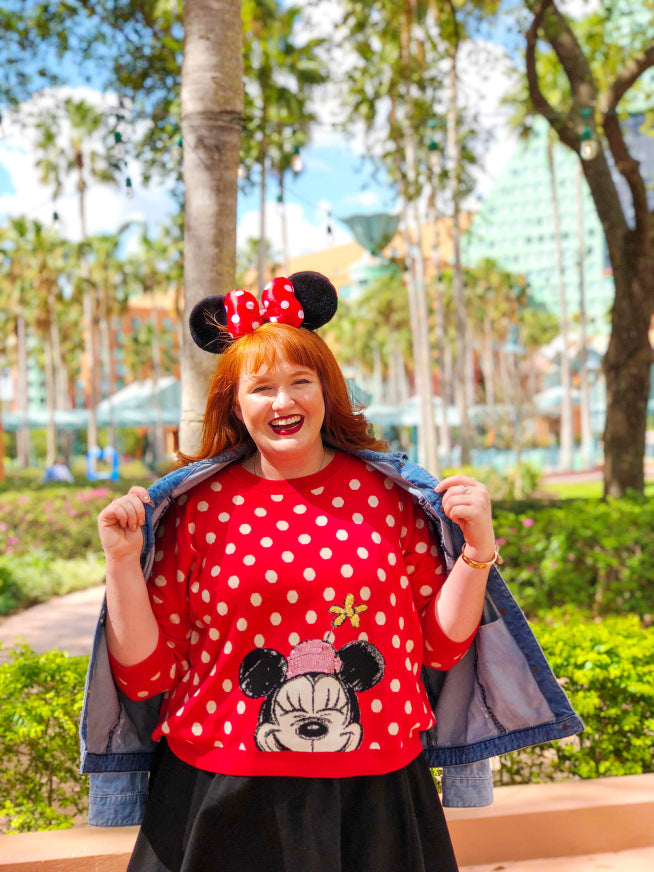 Disney Collection x Cath Kidston Button Spot Minnie Mouse Suéter tipo ...