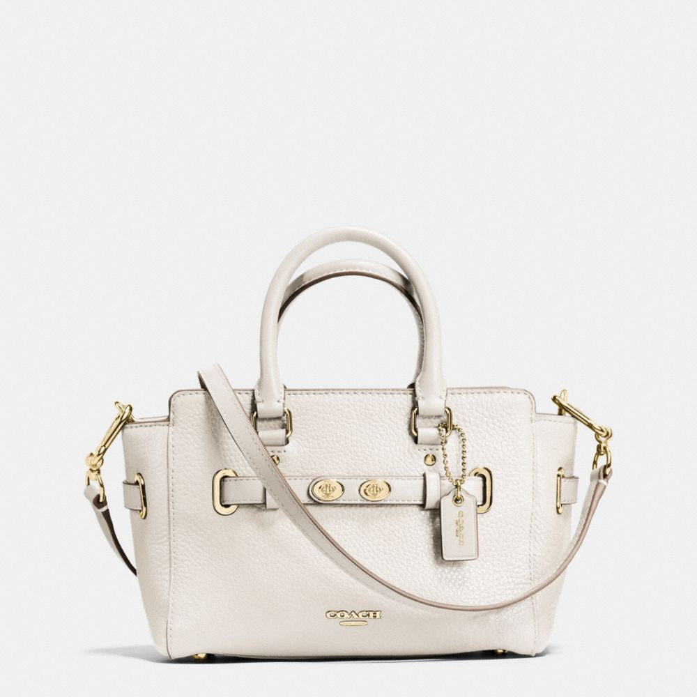 COACH MINI BLAKE CARRYALL IN BUBBLE LEATHER – Pit-a-Pats.com