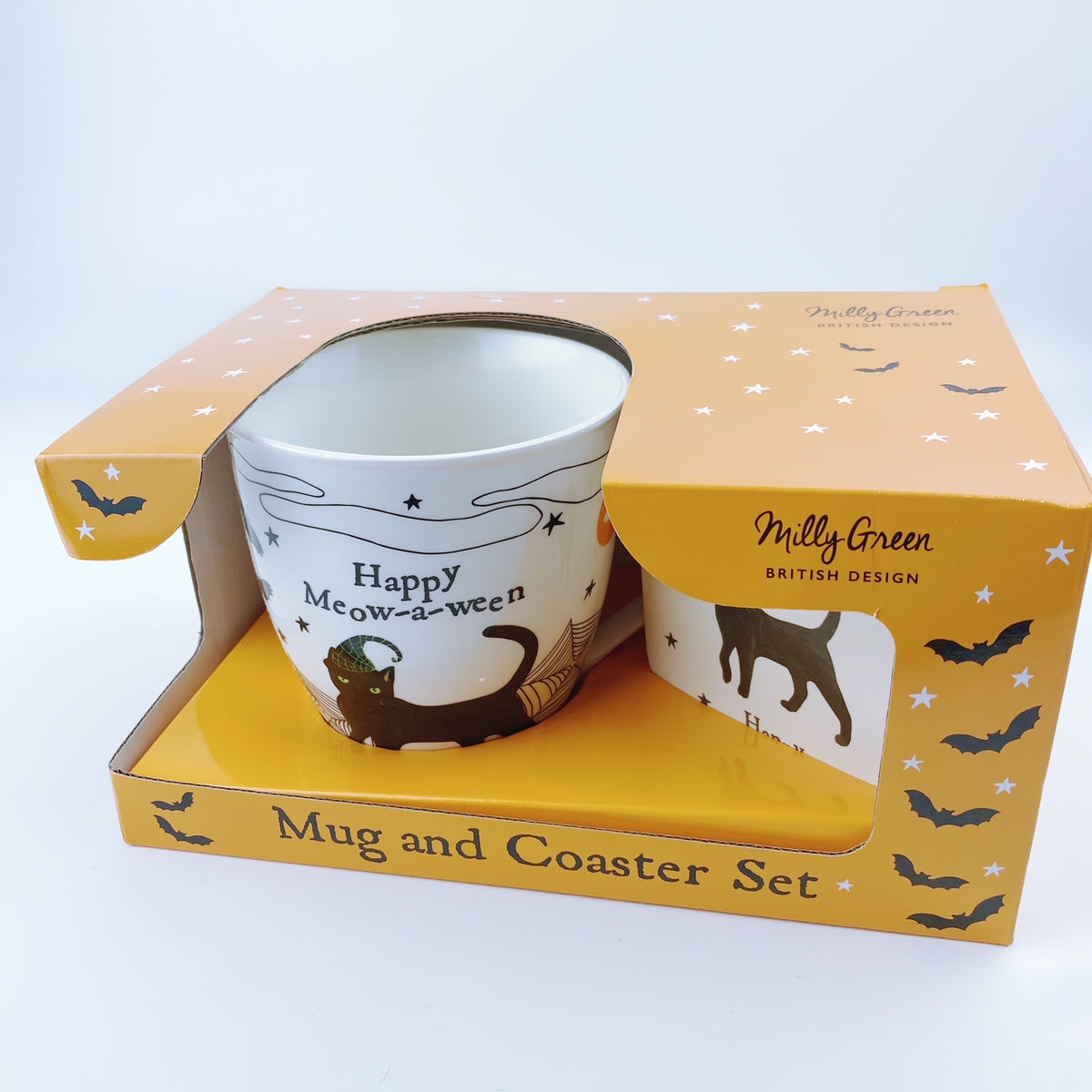 Milly Green British Design happy meow-a-ween Halloween Cat Coffee Mug ...