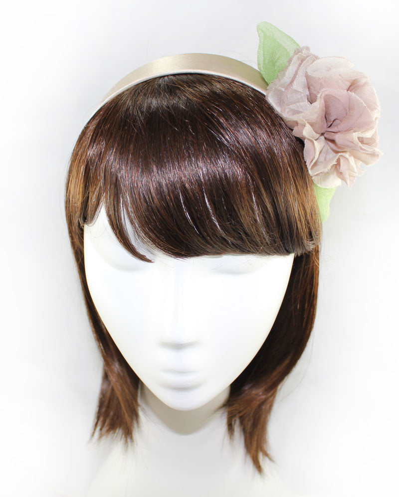Silk Italian Mocha Color Flower Headband – Pit-a-Pats.com