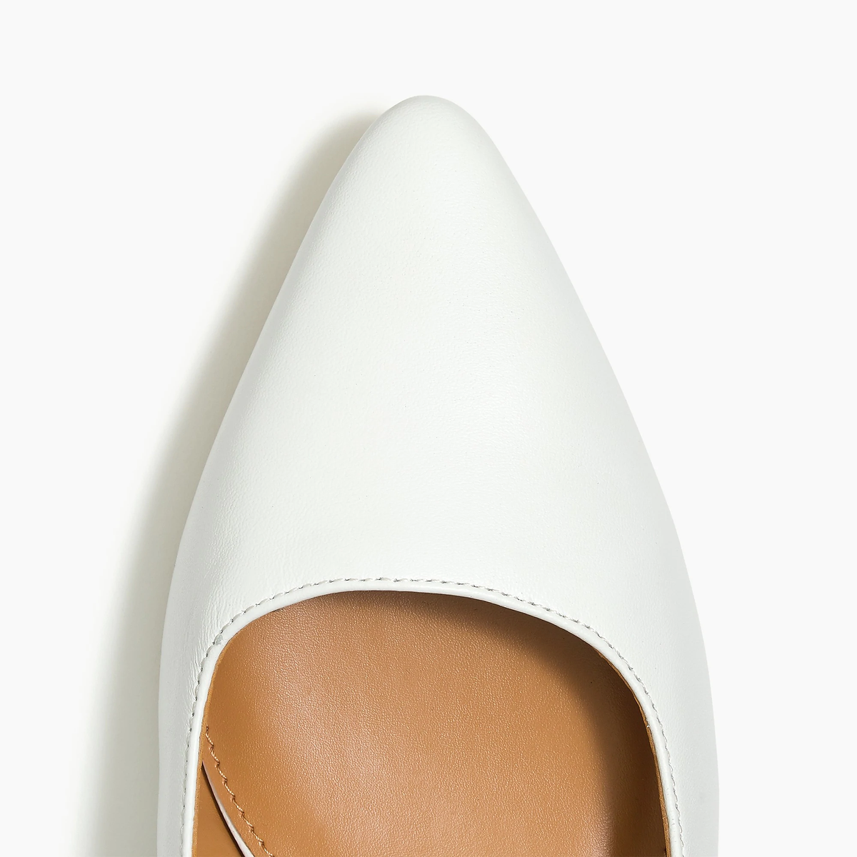 J.crew White Leather slingback block heels sandals – Pit-a-Pats.com