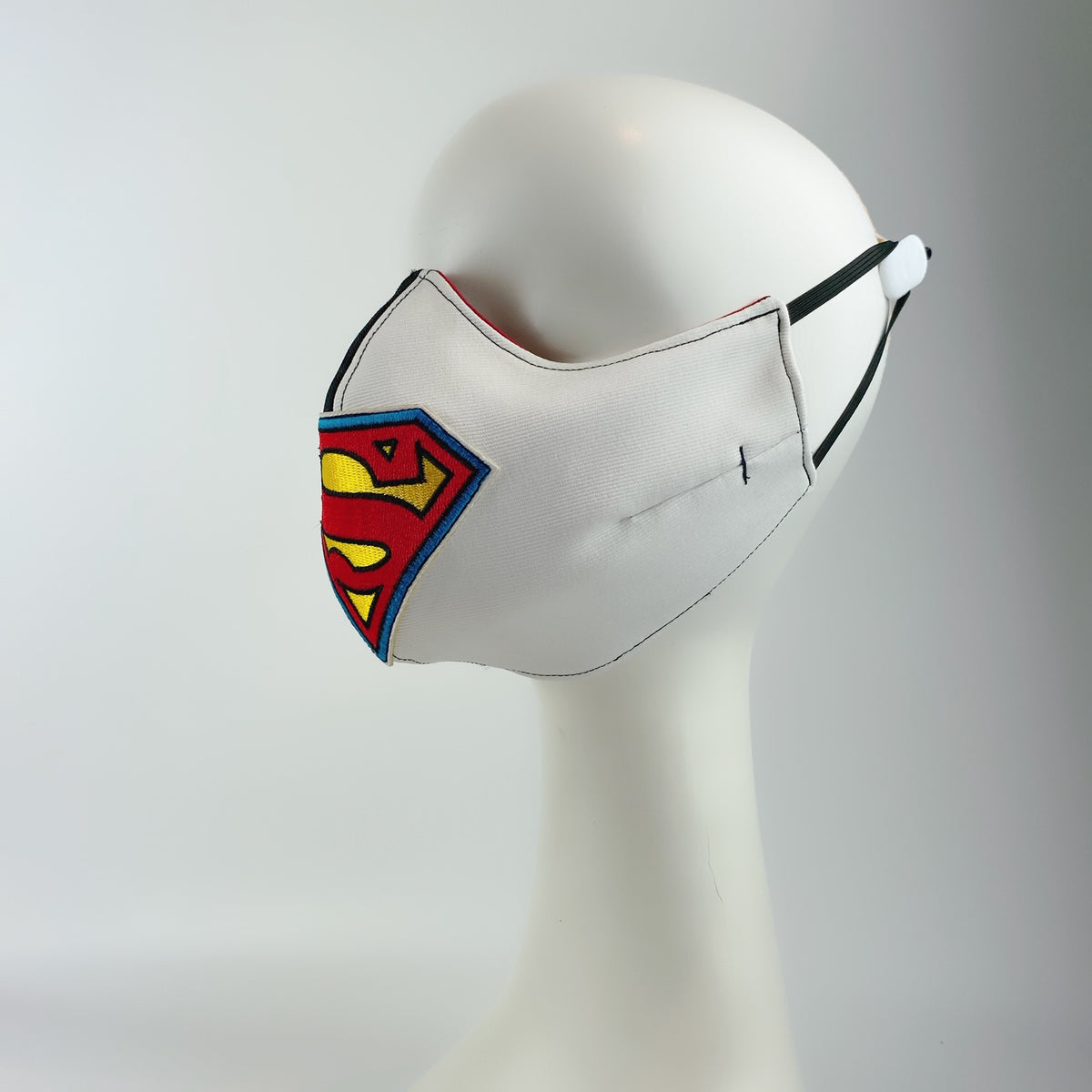 Mask 4 Protect Face Mask Superman Insignia Contrast Black & White – Pit ...