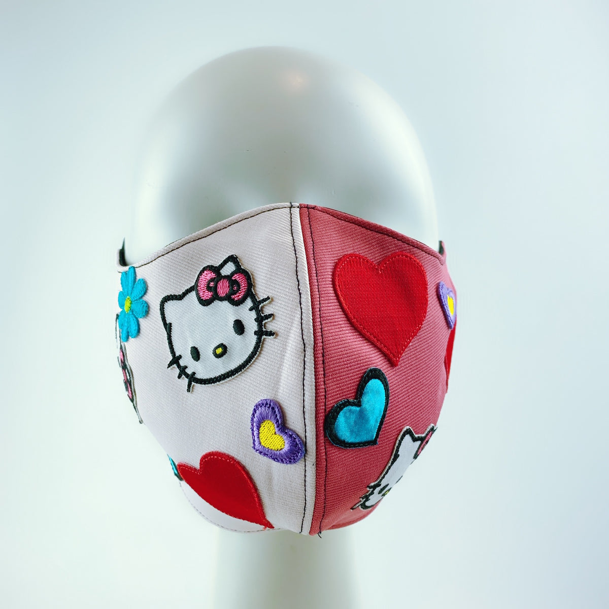 Face Mask 4 Protect Sanrio Hello Kitty on Flower & Hearts – Pit-a-Pats.com