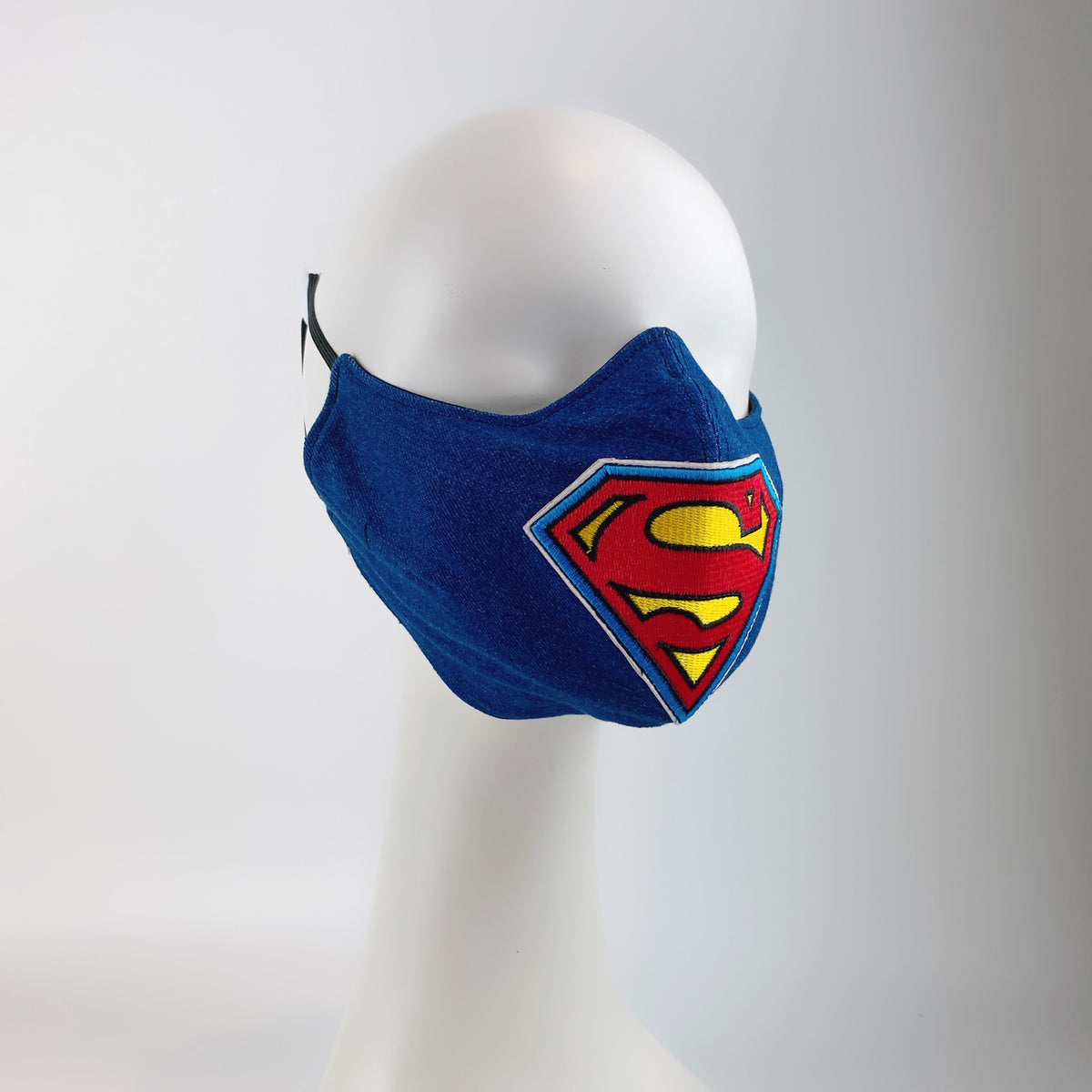 Mask 4 Protect Face Mask Superman Insignia Denim – Pit-a-Pats.com