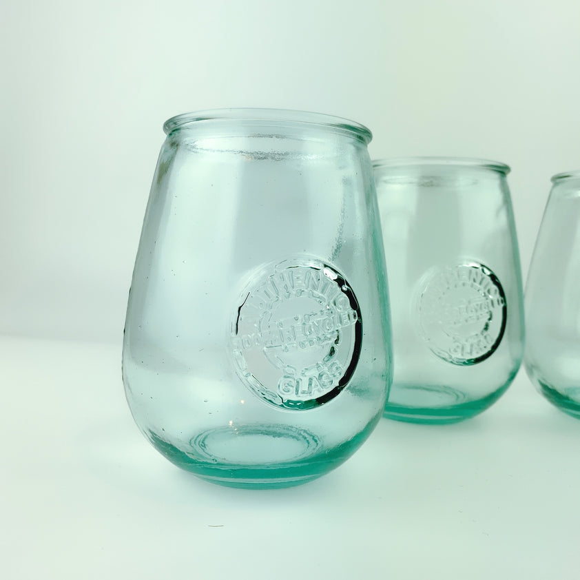 Authentic San Miguel Drinking Glasses 100% Recycled Glass - Set of 4 ...