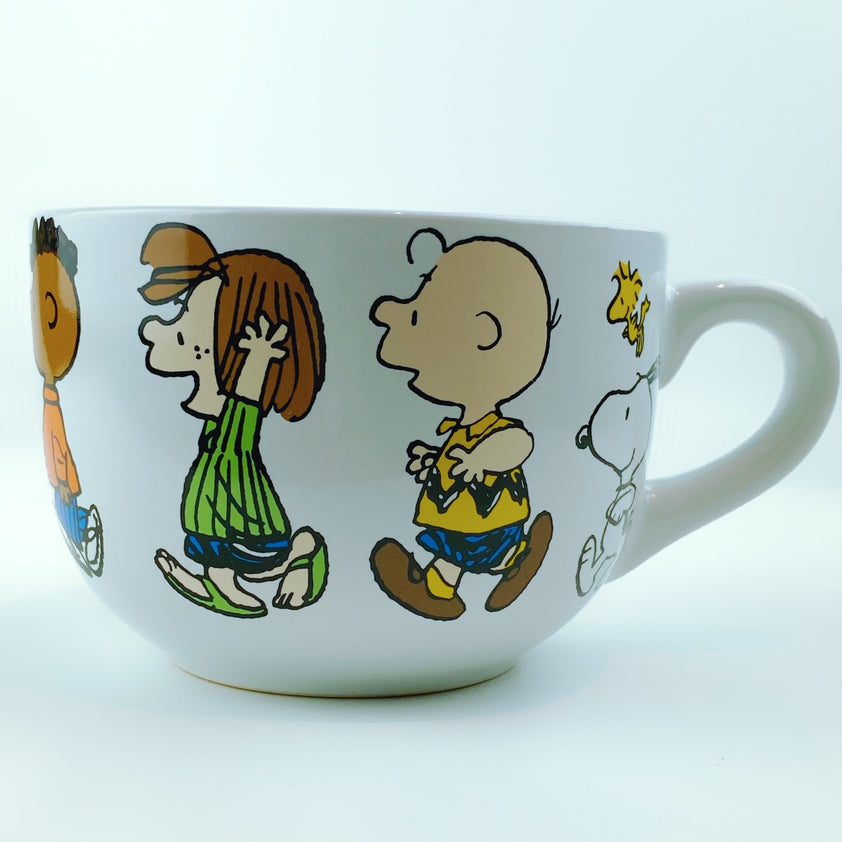 Peanuts Charlie Brown & Friends 'All Around' Ceramic Big Coffee Mug Cu ...