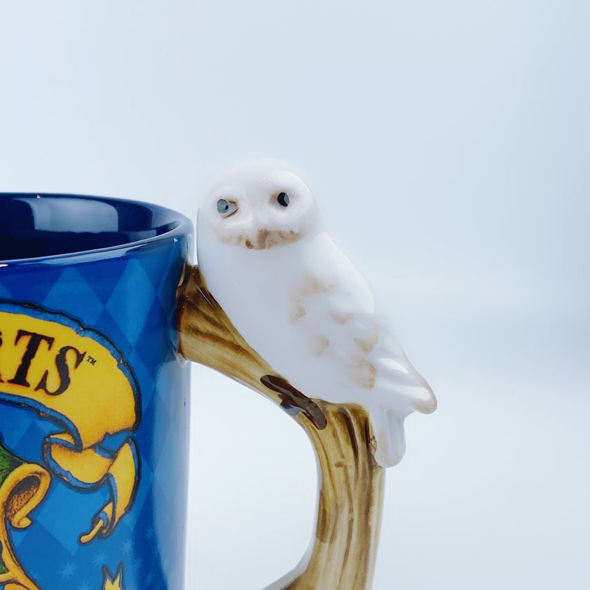 Harry Potter Hogwarts Crest Ceramic Mug with Hedwig Sculpted Handle 20 ...