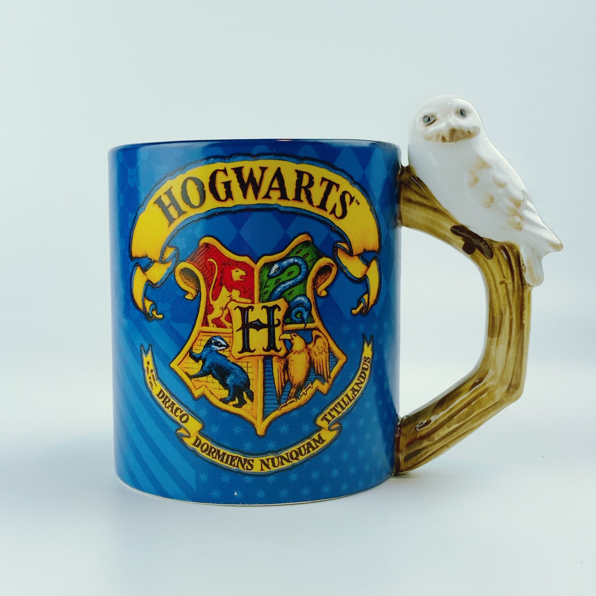 Harry Potter Hogwarts Crest Ceramic Mug with Hedwig Sculpted Handle 20 ...