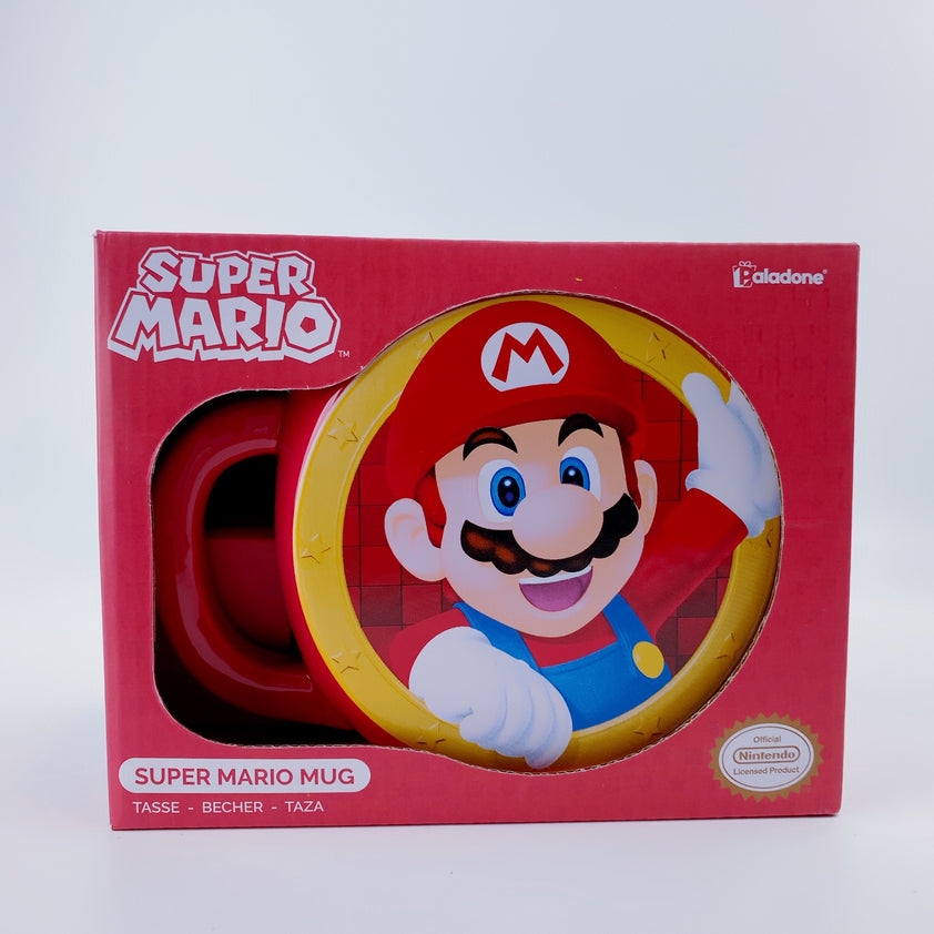 Super Mario Bros Nintendo Collectible Mario Oversized Ceramic Coffee M ...