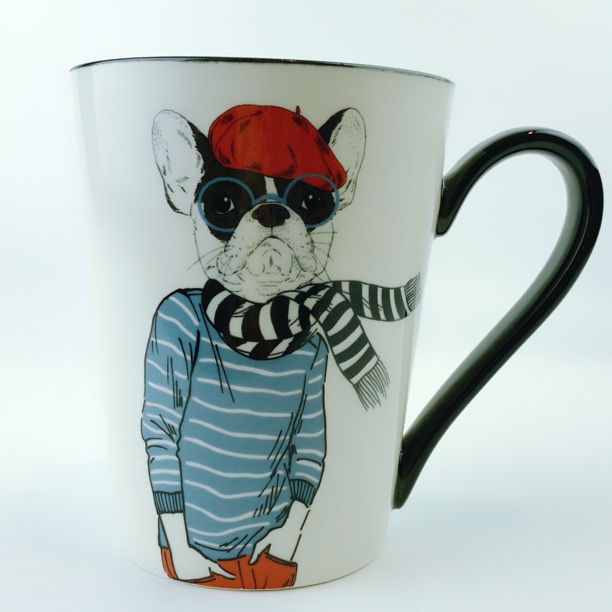 Signature Boy French Bulldog with Glasses Cup – Pit-a-Pats.com